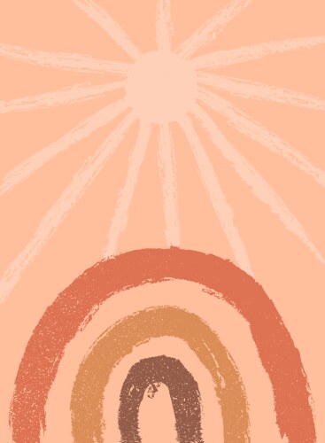 Stylized sun australian art aboriginal painting Vector Image