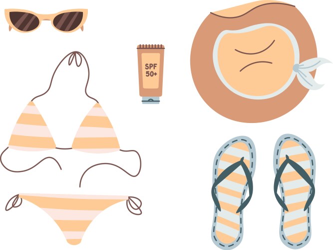 Beach Things Vector Images (over 1,200)