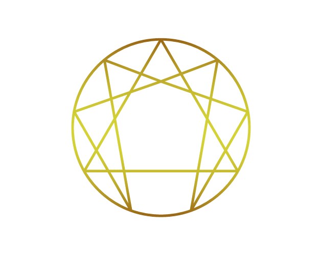 Enneagram Symbol - Personality Types Royalty Free Vector