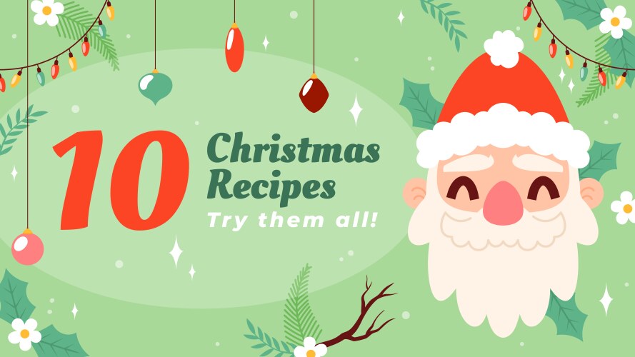 Christmas season celebration youtube thumbnail Vector Image