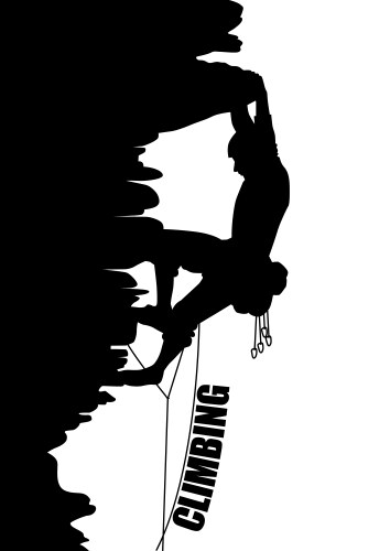 Mountain climber Royalty Free Vector Image - VectorStock