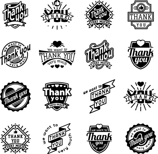 Thank you symbol Vector Images & Graphics for Commercial Use | VectorStock