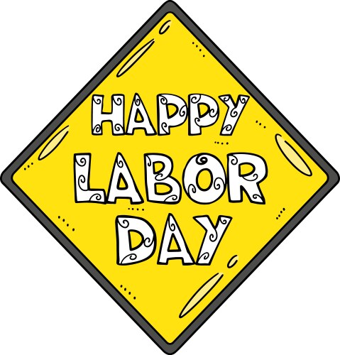 Labor day postman delivering letters Royalty Free Vector