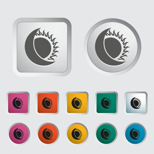 Solar and lunar eclipse poster Royalty Free Vector Image