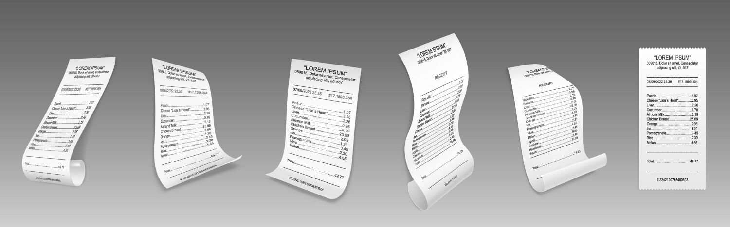 Pay Slip Vector Images (over 260)