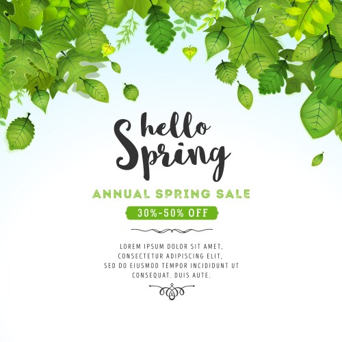 Spring frame Royalty Free Vector Image - VectorStock