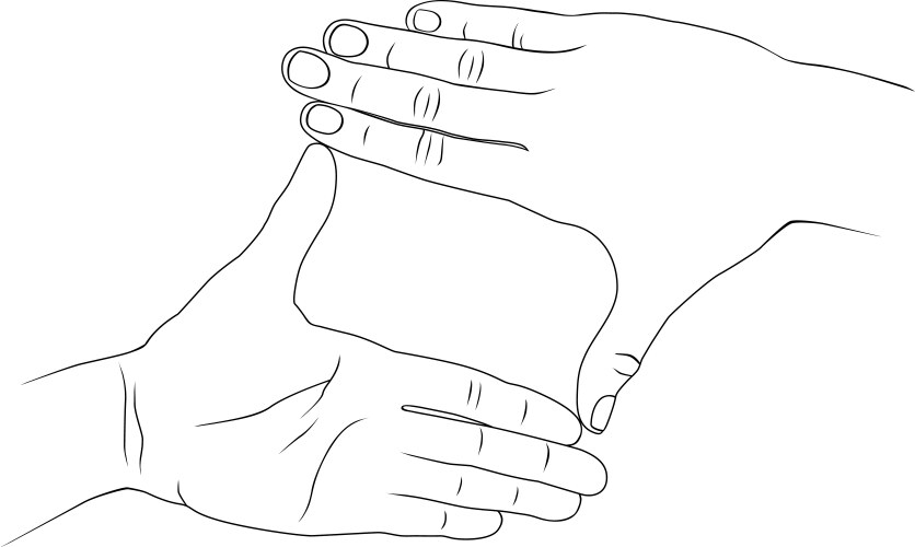 Open hands Royalty Free Vector Image - VectorStock