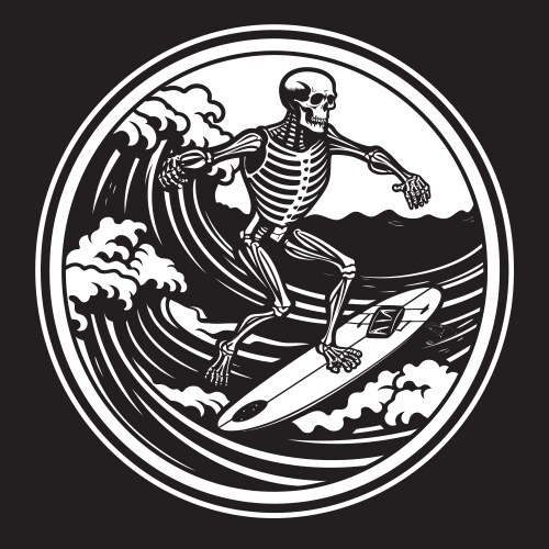 Skeleton Surfing Vector Images (over 4,200)