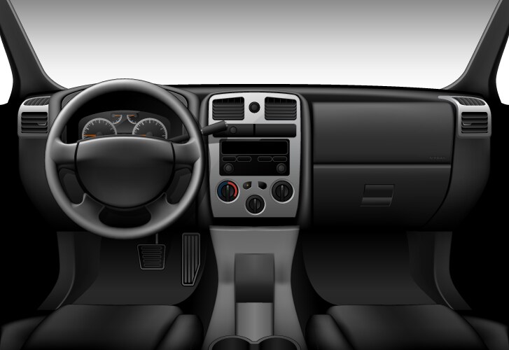 Interior inside car Royalty Free Vector Image - VectorStock