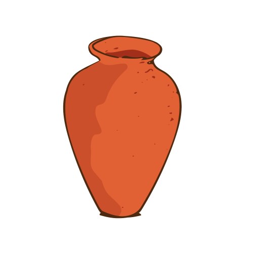 Clay jar Royalty Free Vector Image - VectorStock