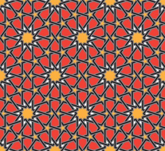 Moroccan islamic style geometric tile pattern Vector Image