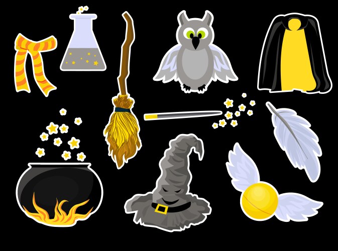 Harry Potter Black White Vector Images (over 500)