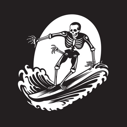 Skeleton Surfing Vector Images (over 4,200)