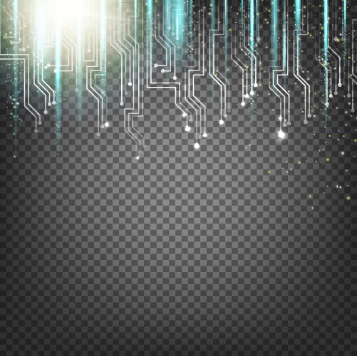 Digital glowing background hi-tech green and blue Vector Image