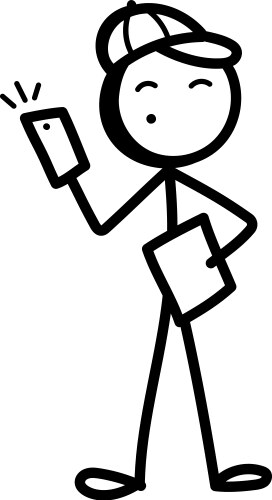 Stickman Call Vector Images (over 120)