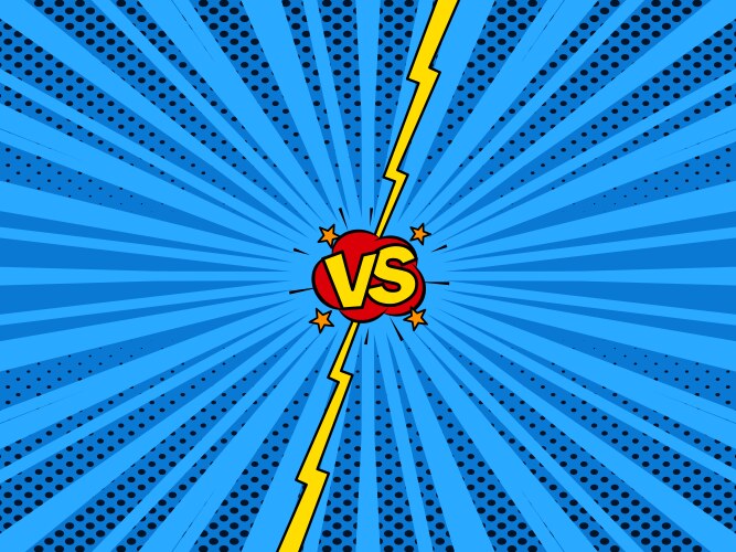 Comic book versus background Royalty Free Vector Image