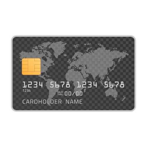Credit Card Back Template Vector Images (over 1,500)