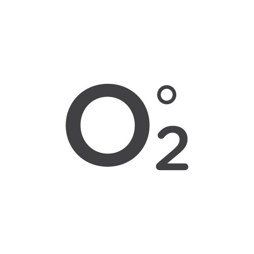 Oxygen o2 icon set on white background Royalty Free Vector