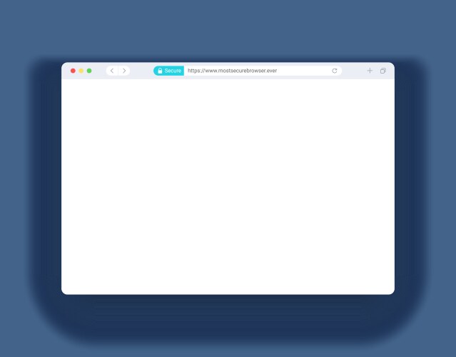 Blank web browser window with tab toolbar Vector Image