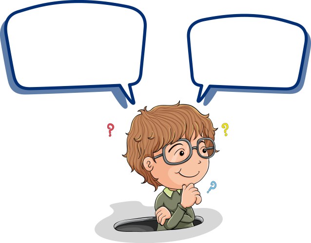 A girl and call out Royalty Free Vector Image - VectorStock