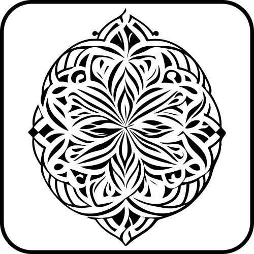 Laser engraving patterns ornament decoration Vector Image