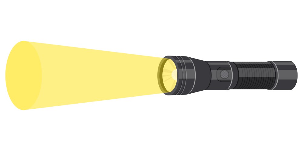 Flashlight Parts Diagram Royalty Free Vector Image