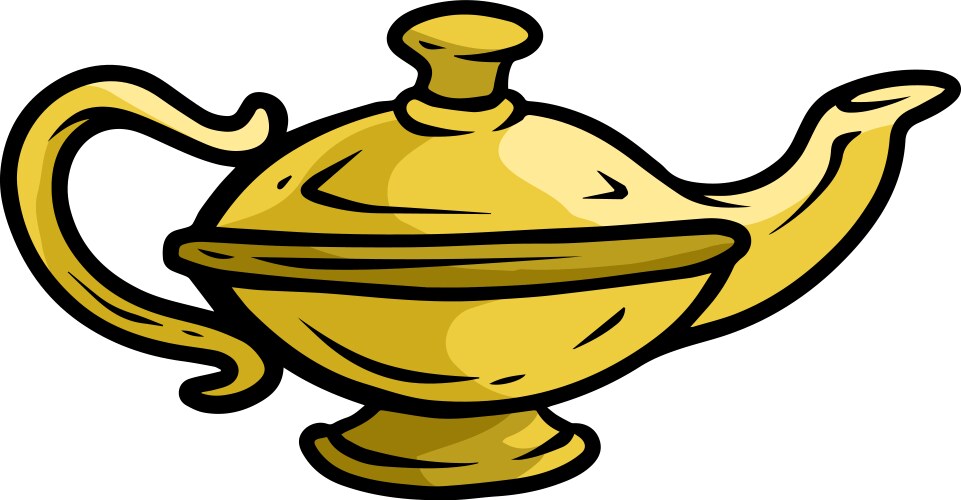 Magic Lamp Clip Art Aladdin Genie Lamp Black And White Stock Photos