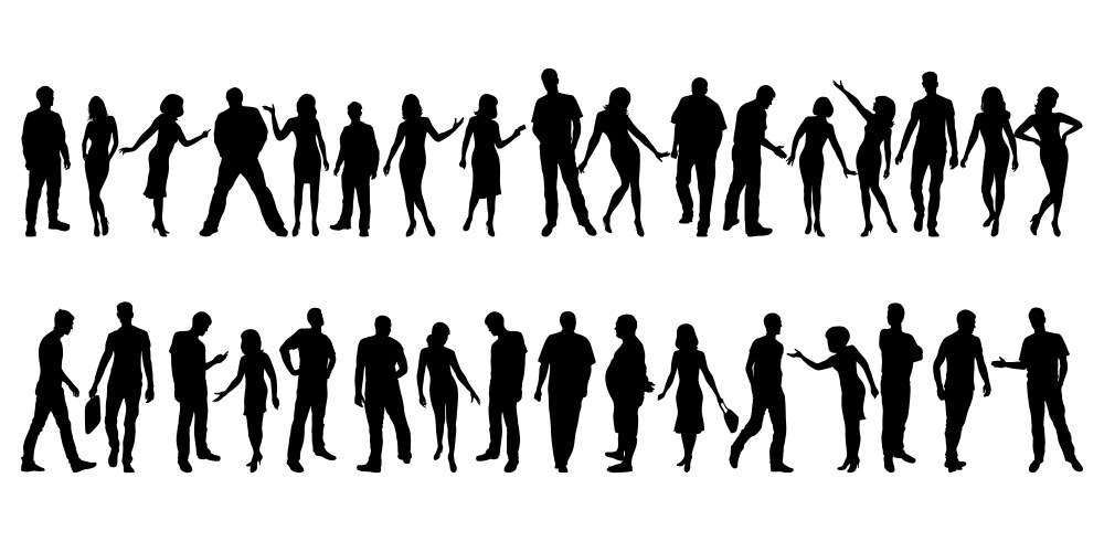 Human Silhouette Vector Images (over 360,000)