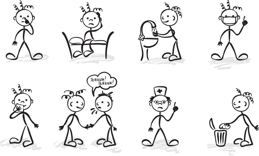 Stick figures Vector Images & Graphics for Commercial Use | VectorStock