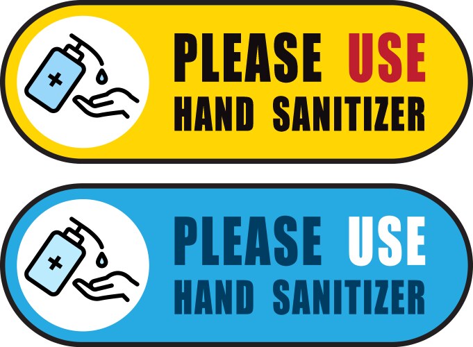 Hand entrapment hazard signs Royalty Free Vector Image