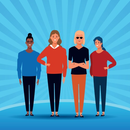 Young people cartoon Royalty Free Vector Image