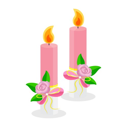 Wedding isometric flowchart Royalty Free Vector Image