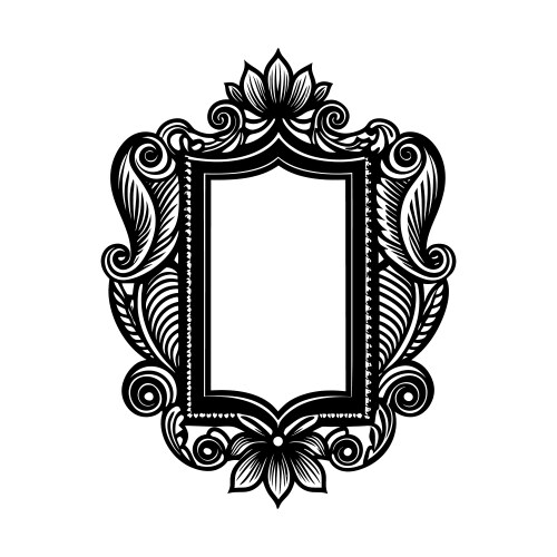 Frame silhouette Royalty Free Vector Image - VectorStock