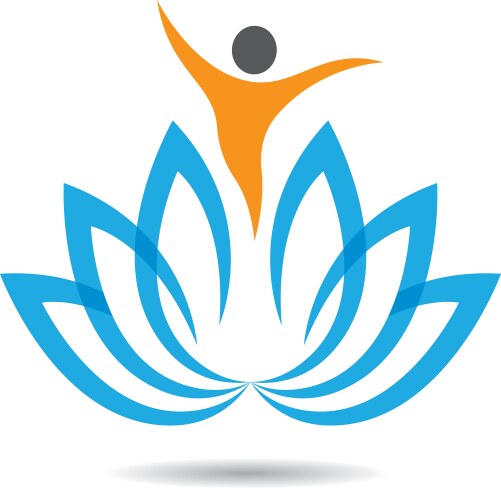 Lotus logo template Royalty Free Vector Image - VectorStock