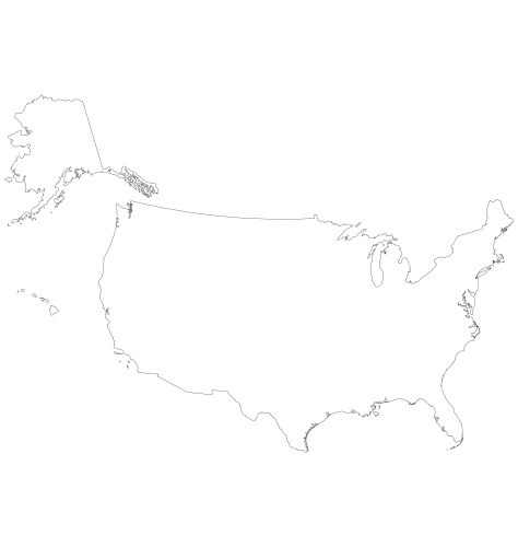 United States Map Outline Vector Images (over 30,000)