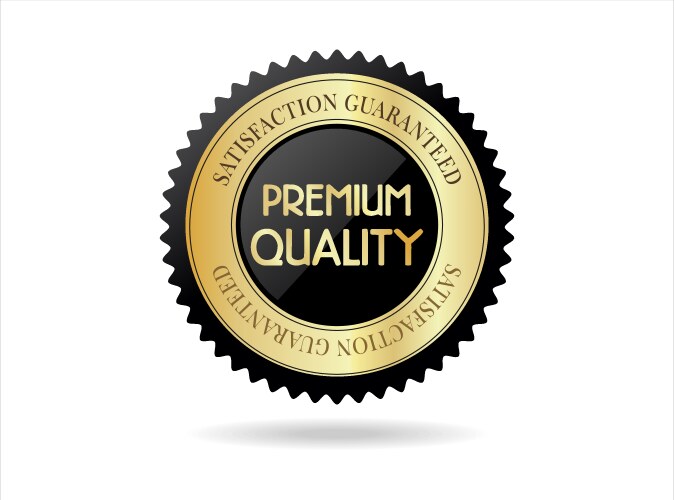 Vintage set premium quality and guarantee labels Vector Image