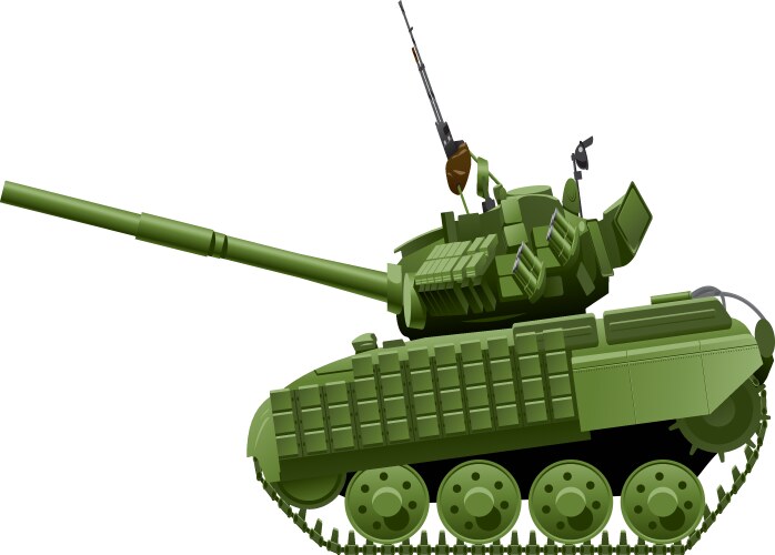 Modern heavy tank Royalty Free Vector Image - VectorStock