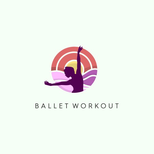 Active people dance logo Royalty Free Vector Image