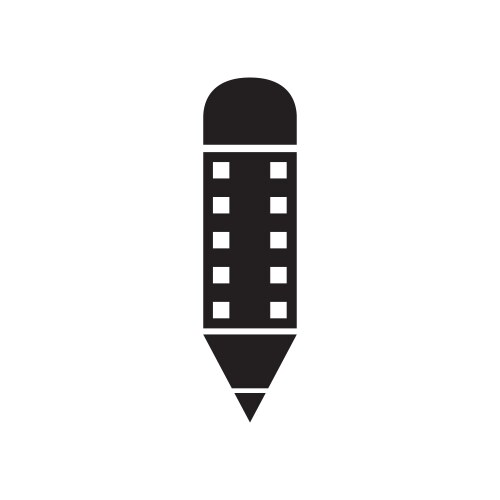 Mail pencil icon logo Royalty Free Vector Image