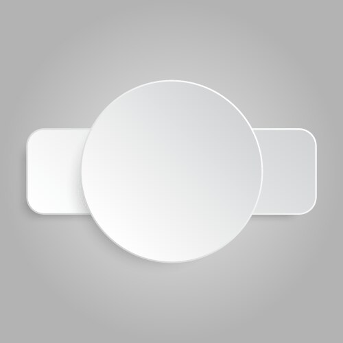 Paper banner design mockup Royalty Free Vector Image