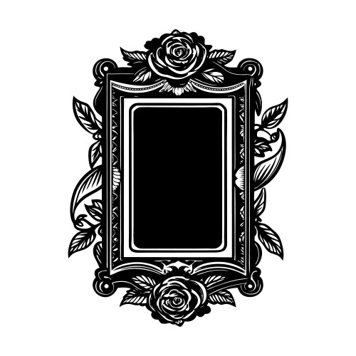 Frame silhouette Royalty Free Vector Image - VectorStock