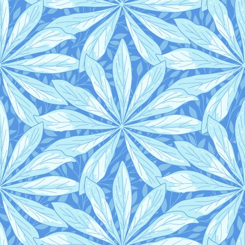 Hemp leaves seamless pattern Royalty Free Vector Image