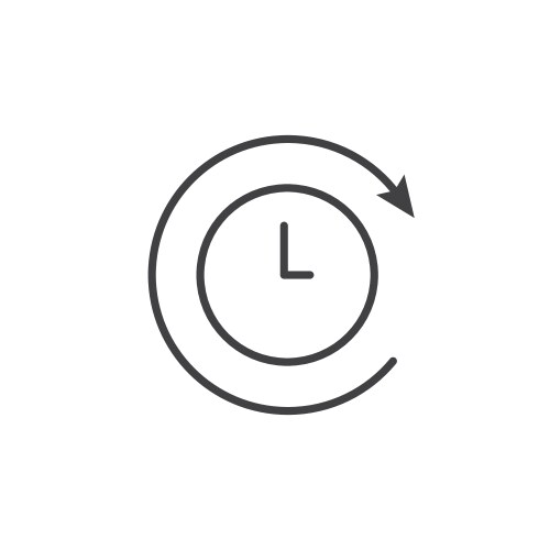 Past icon set on white background Royalty Free Vector Image