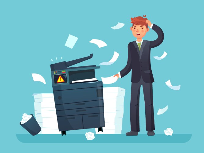 Printer Cartoon Vector Images (over 2,700)