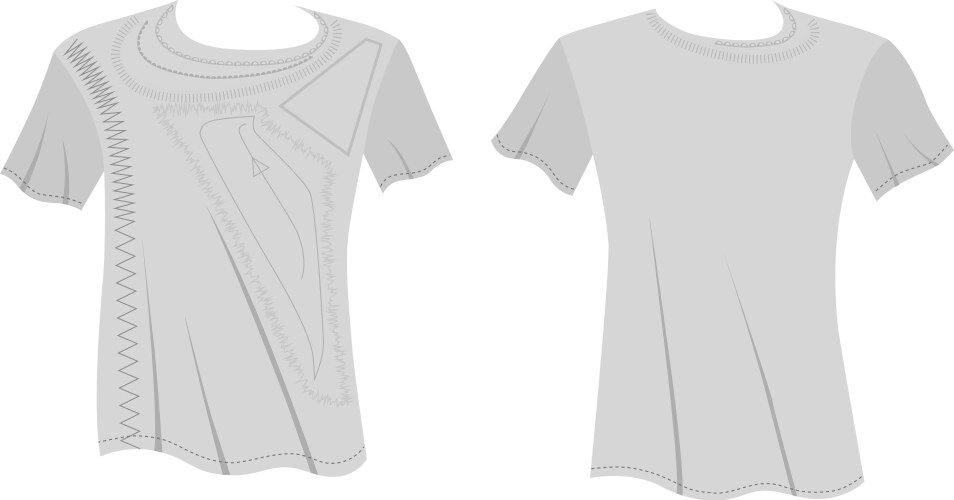 T-Shirt Template Front and Back Vector Images (over 16,000)
