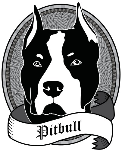 Pitbull Vector Images & Graphics for Commercial Use | VectorStock