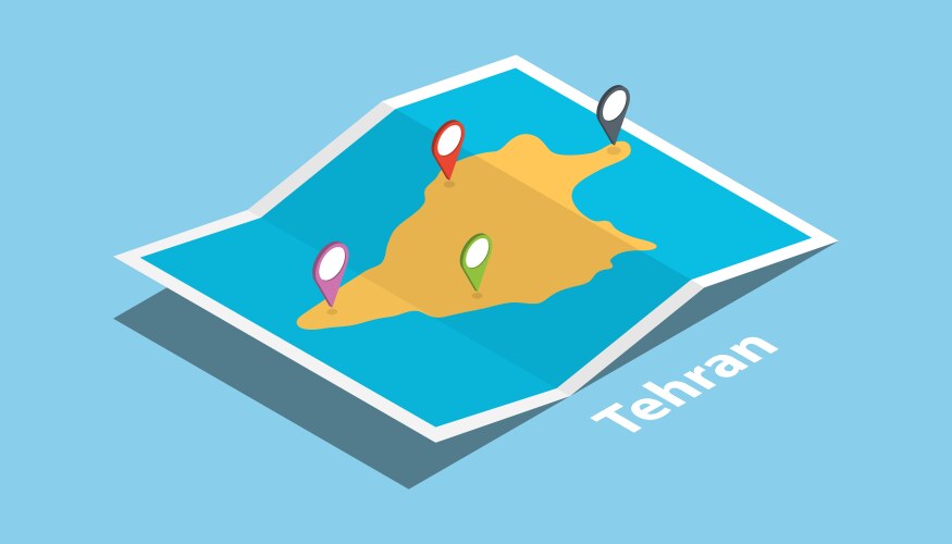 Tehran map Vector Images & Graphics for Commercial Use | VectorStock