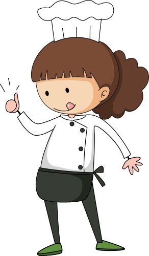 Little chef Royalty Free Vector Image - VectorStock