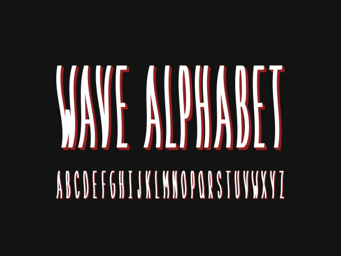 Wave Font Vector Alphabet Vector Images (over 21,000)