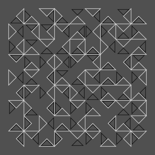 Red background of tangled lines with intersection Vector Image